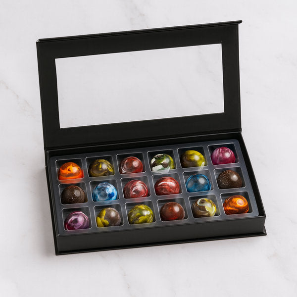 Chocolate Molded Bonbons Box 18 Pieces Clement Niel - Chocolatier